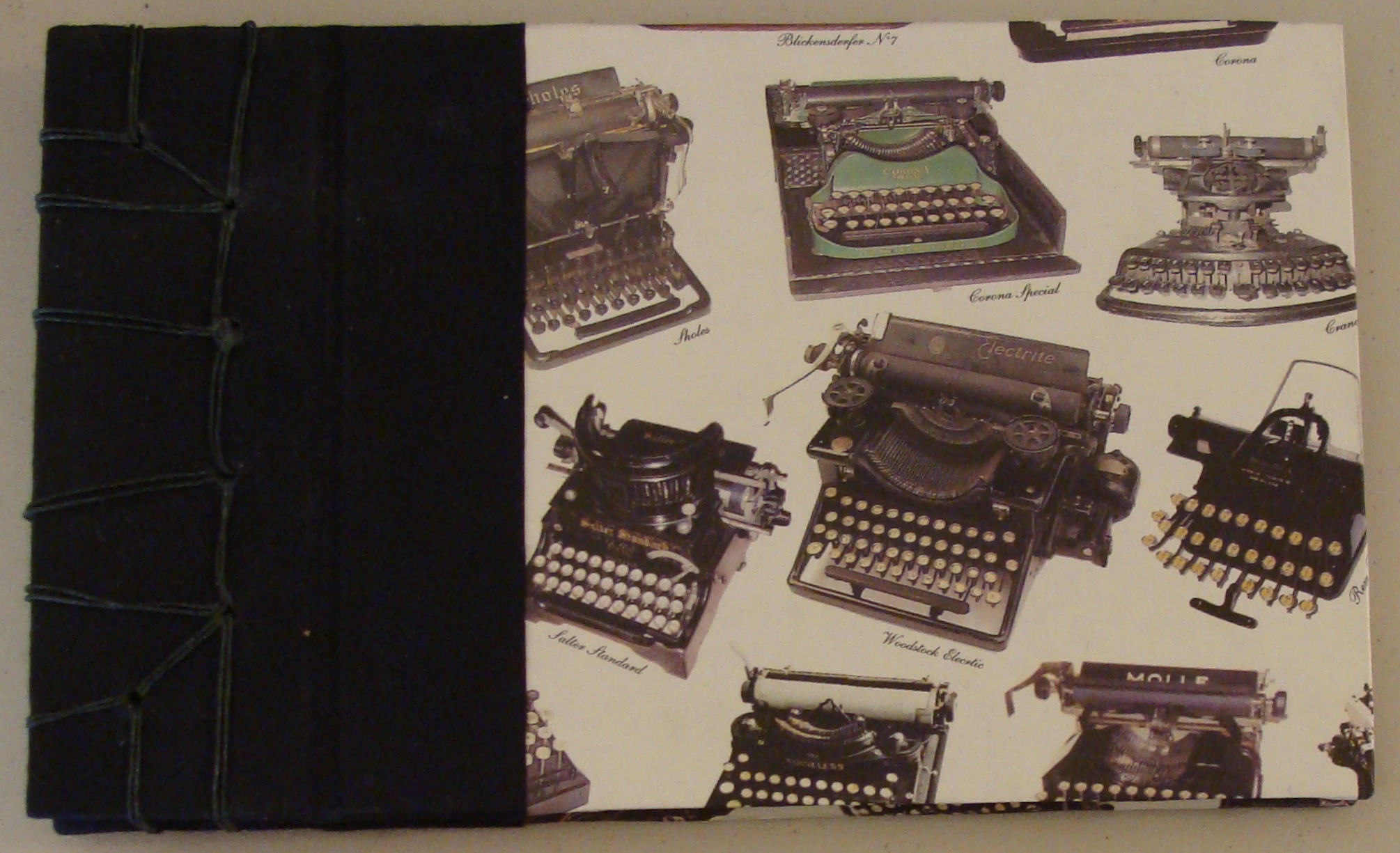 Handmade Journal antique typewriters italian leather paper – MarLa Sink ...