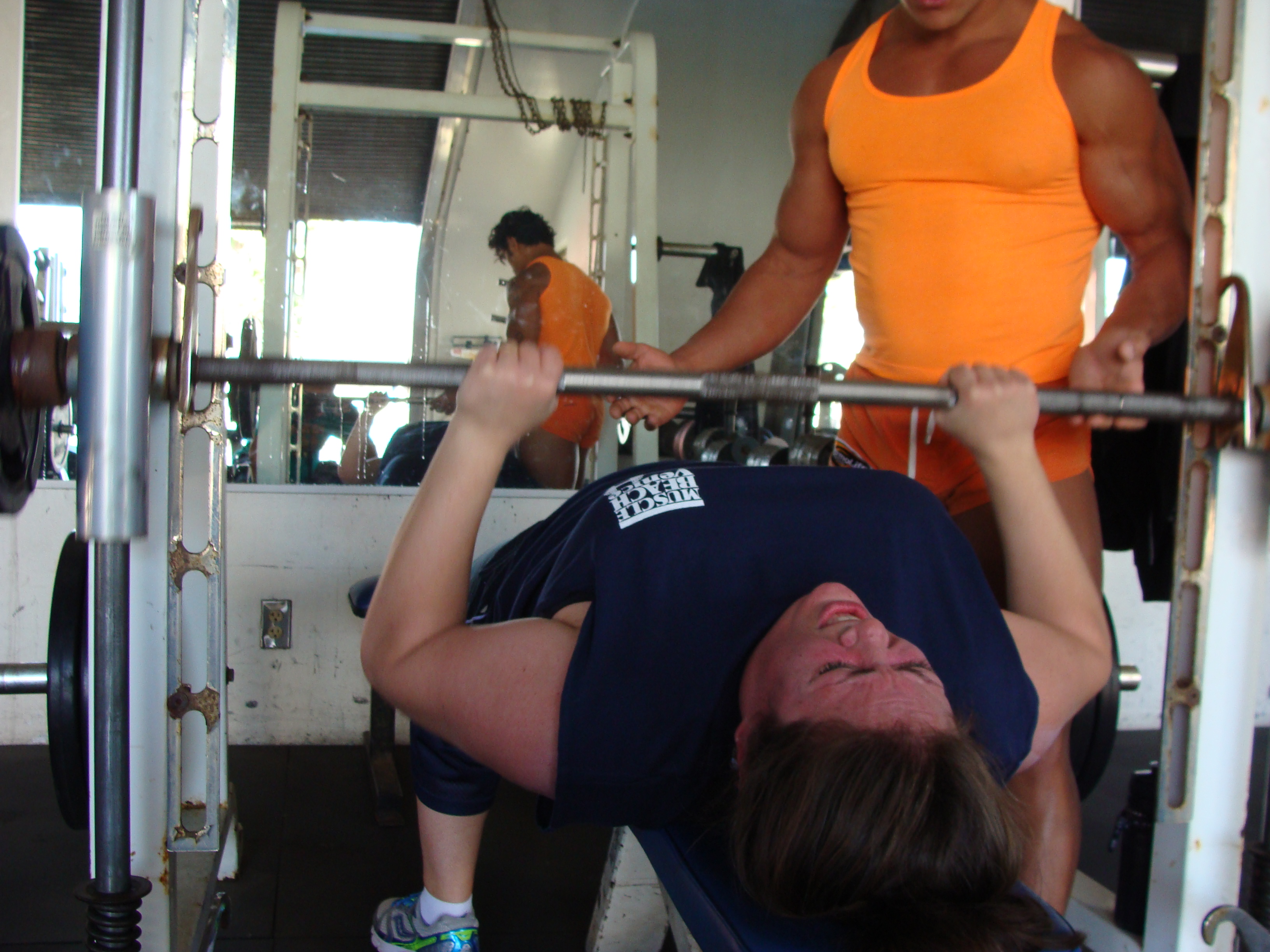 Bishoy Hanna Traveling Marla Muscle Beach bodybuilding – MarLa Sink Druzgal