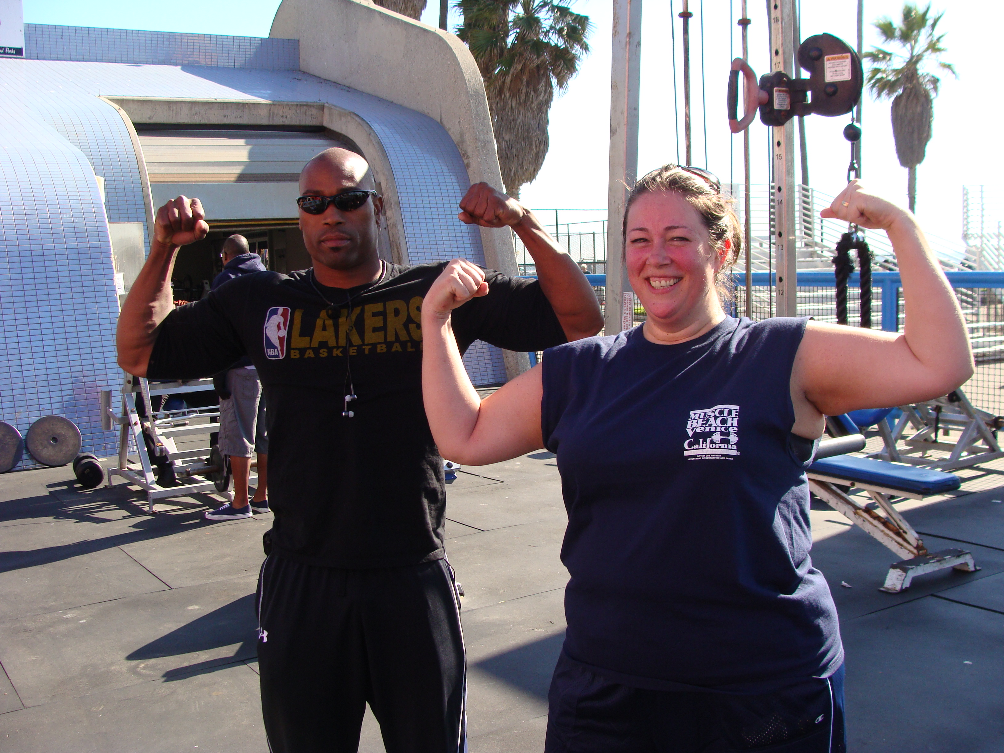 AJ and Marla Muscle Beach bodybuilding – MarLa Sink Druzgal