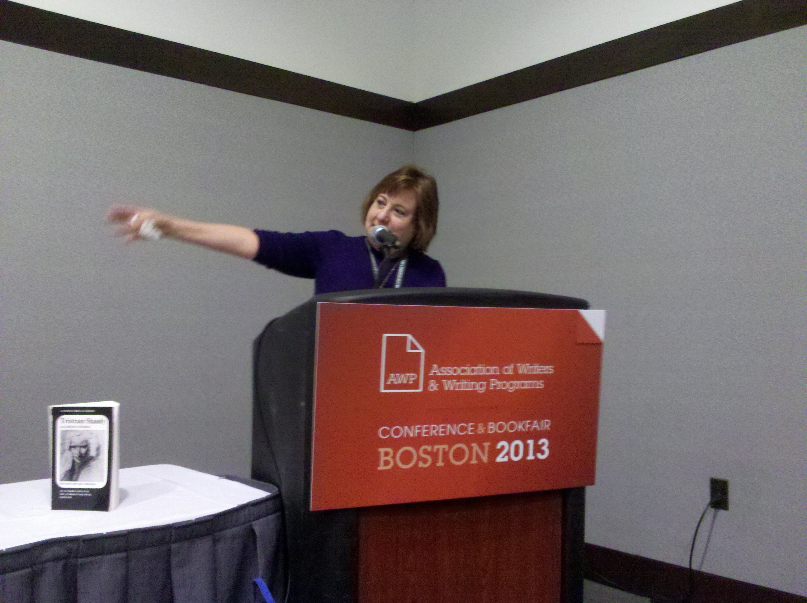 Deborah Lott panelist Tristram Shandy – MarLa Sink Druzgal