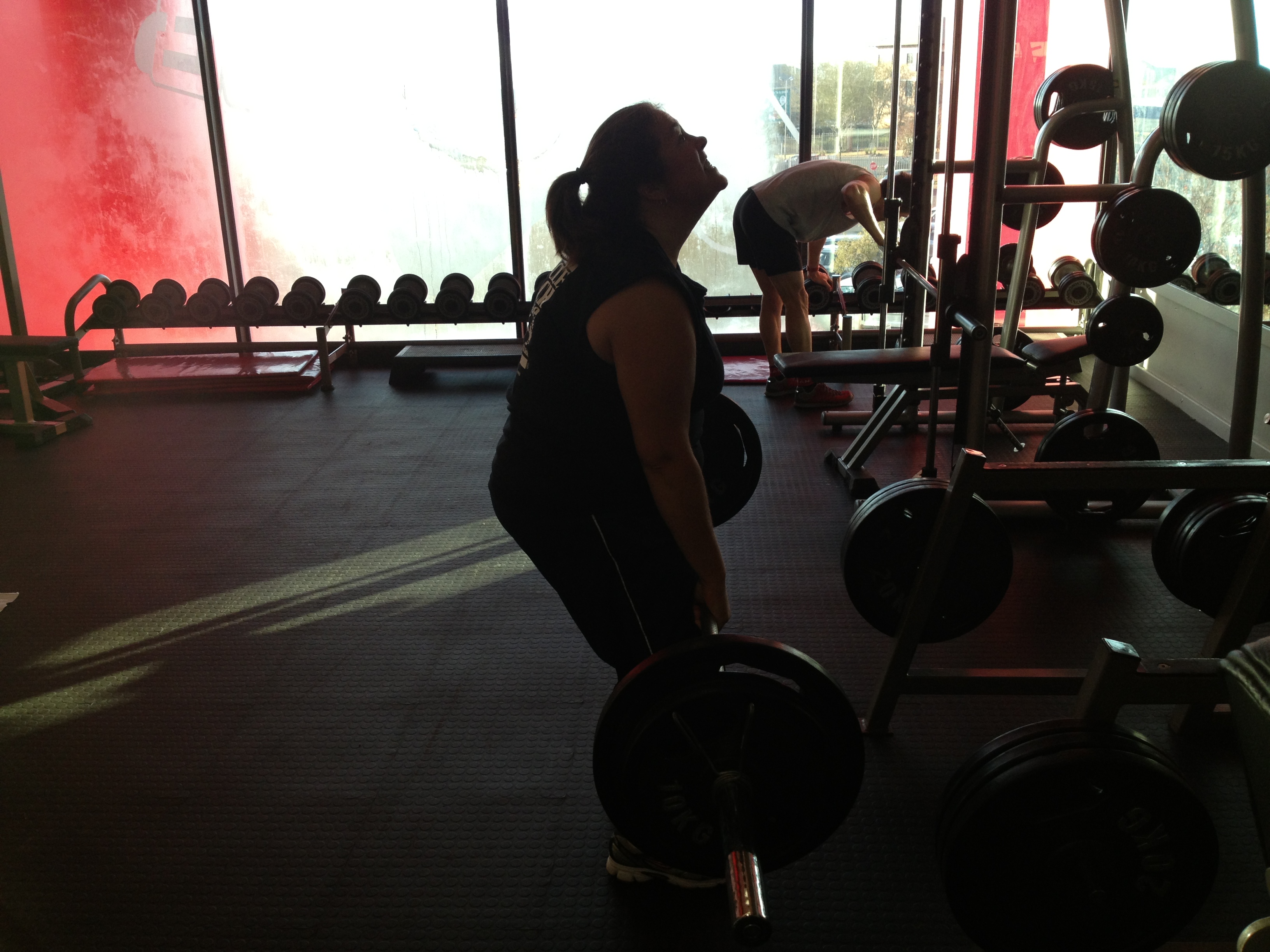 Female weight training dead lift one rep max bodybuilder Virgin Active ...